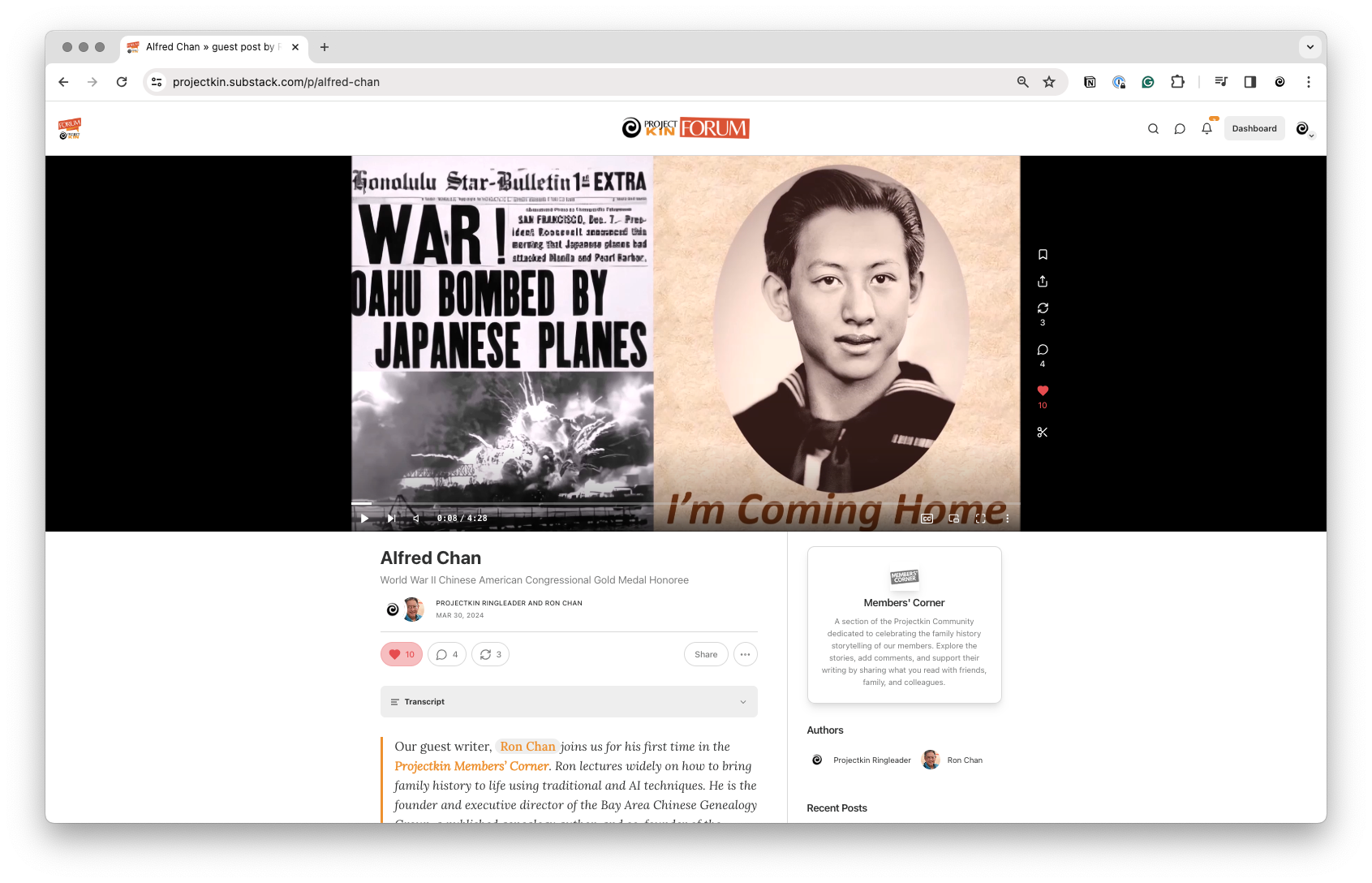 Website – WordPress – Bay Area Chinese Genealogy Group